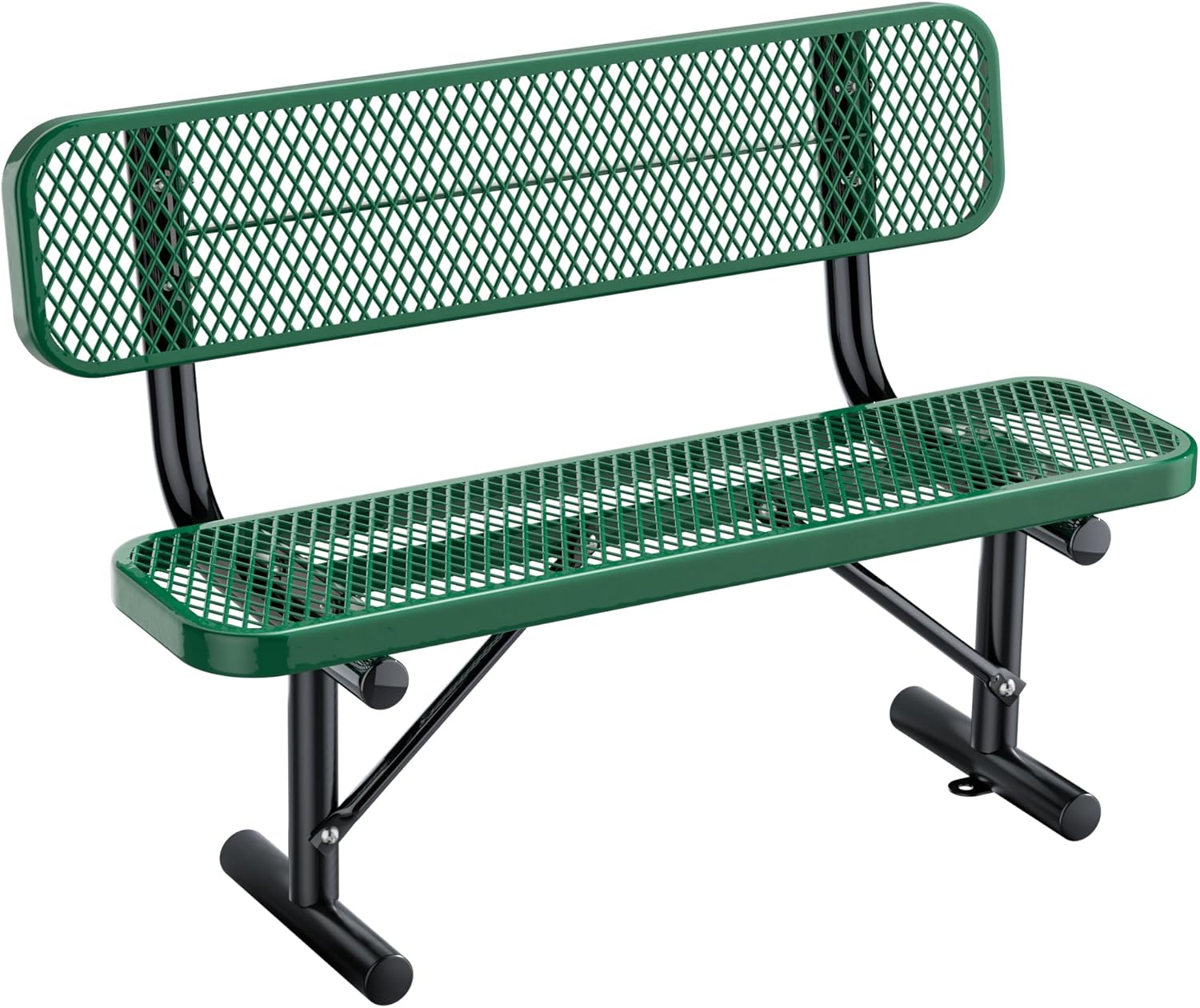 Heavy-Duty Park for Outside - Black Coated Outdoor Furniture Steel ...