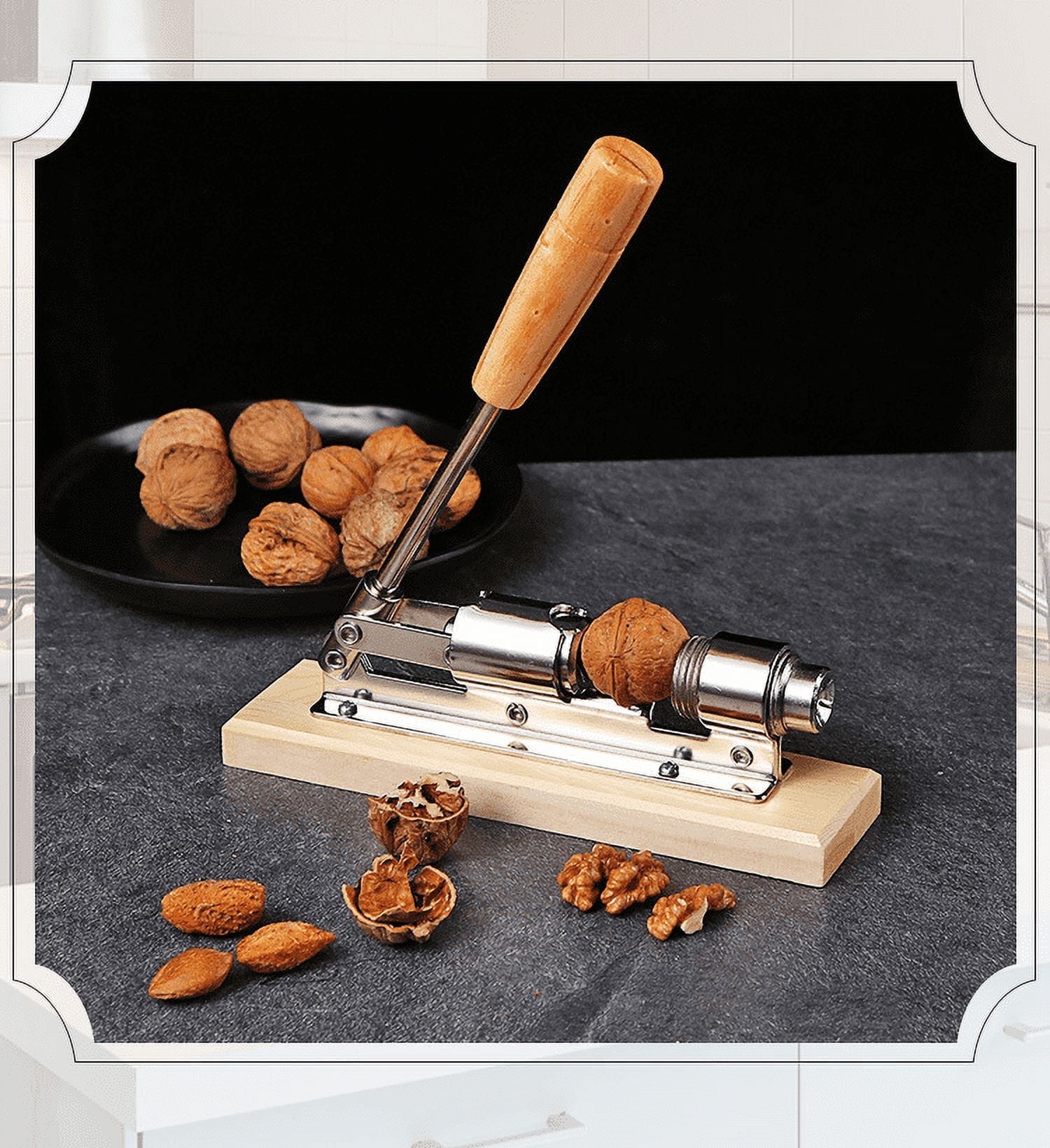 Heavy Duty Pecan Nut Cracker Tool Stainless Steel Nutcracker Manual ...