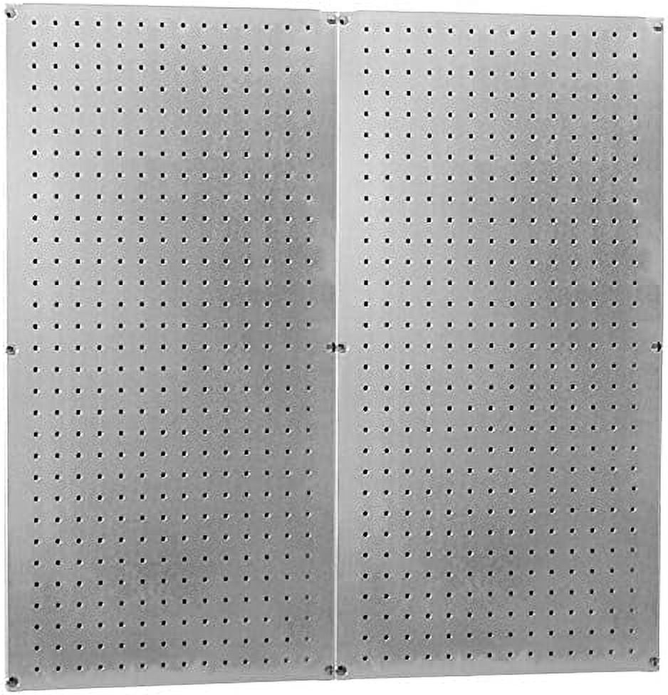Heavy Duty Pegboard Round Hole Only Galvanized Steel Metal Peg Board ...