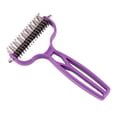 Heavy Duty Pet Deshedding Tool, Denbek 2-Sided Dematting Rake for Dogs ...