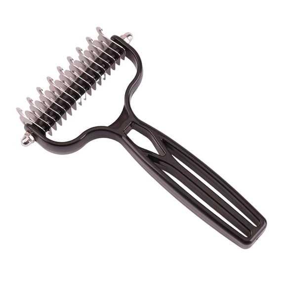 Heavy Duty Pet Deshedding Tool, Denbek 2-Sided Dematting Rake for Dogs ...