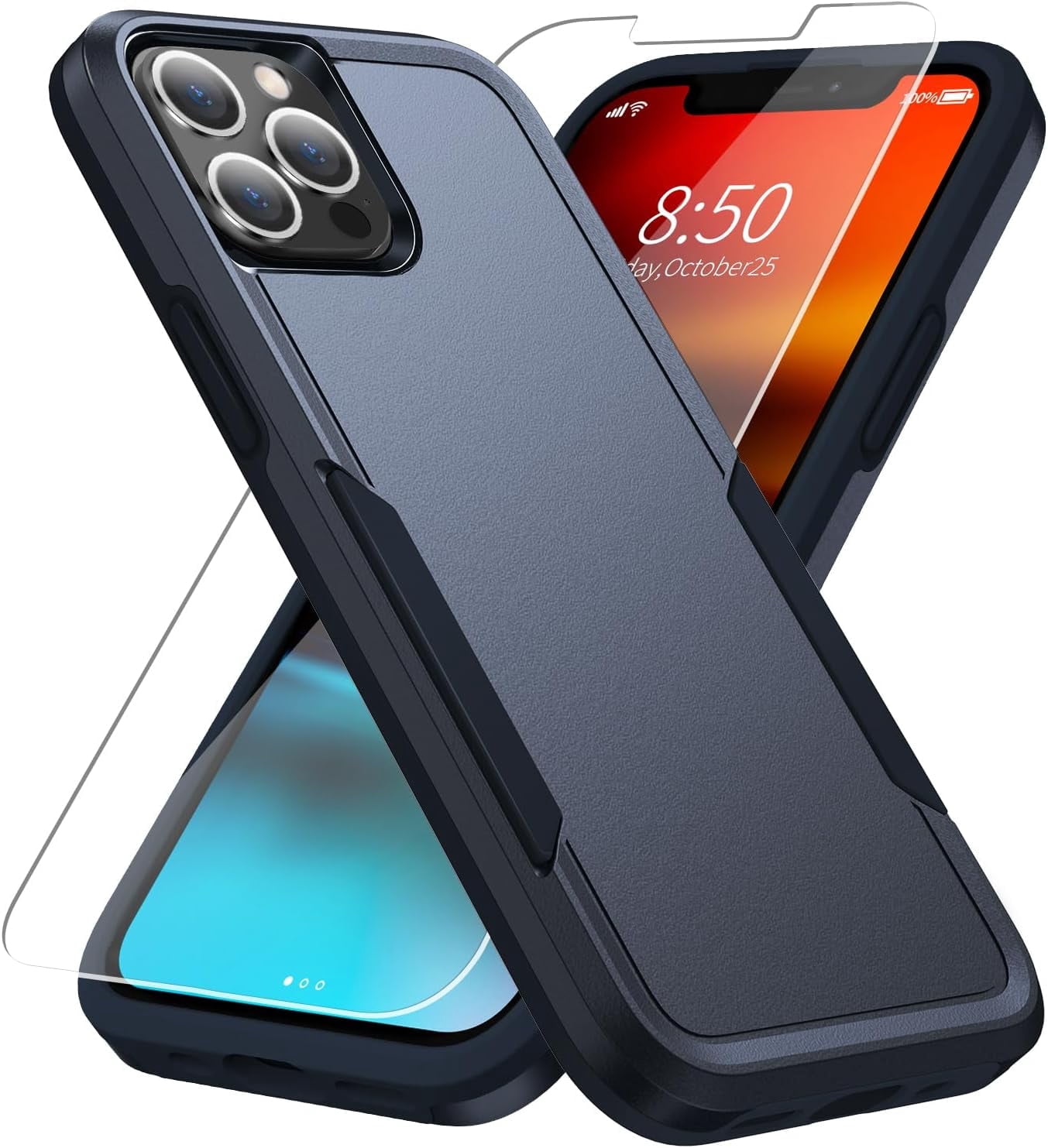 Entronix 2in1 Heavy Duty Case Bundle for iPhone 11 Pro Max, with Screen ...