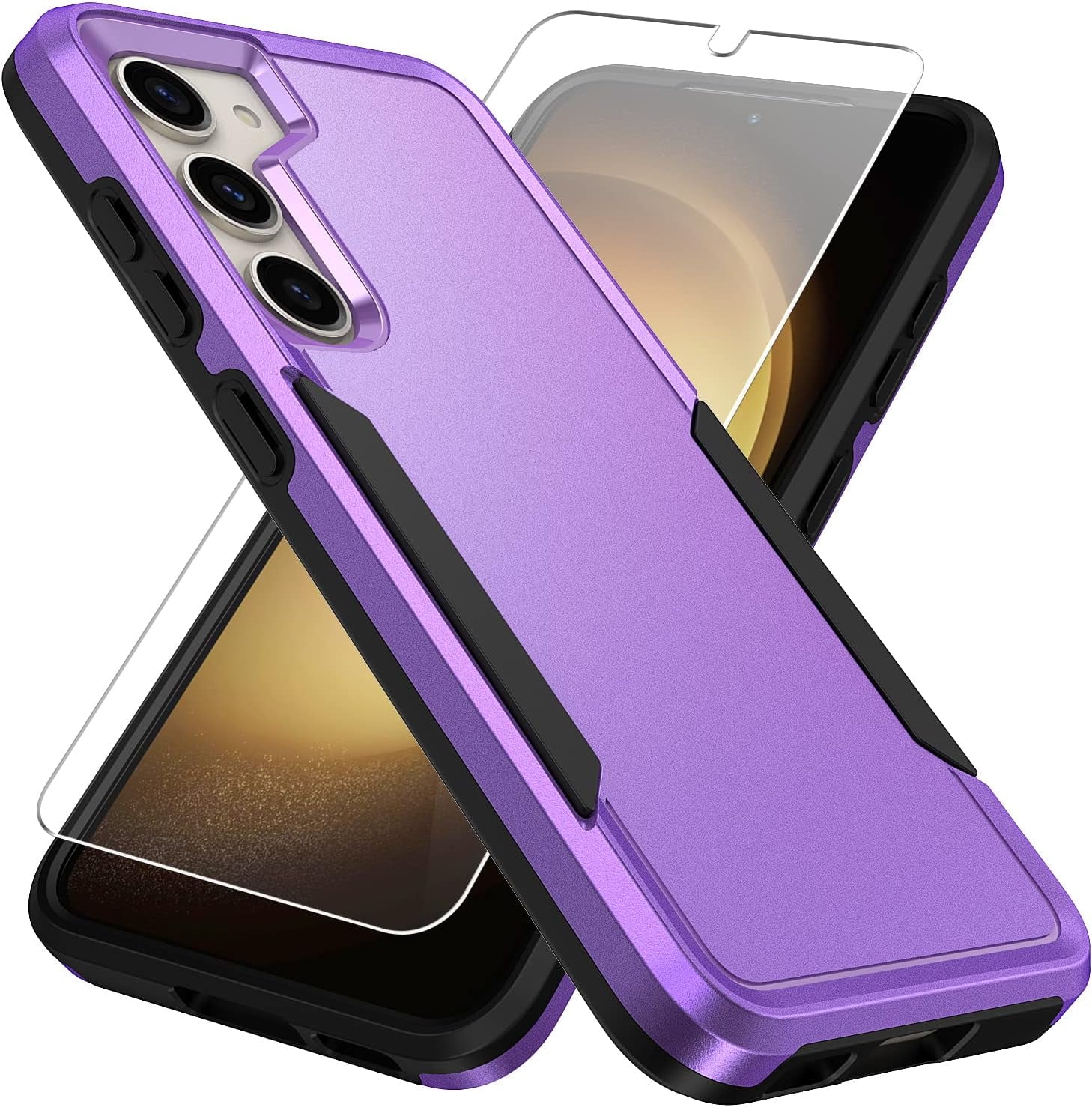 Heavy Duty Phone Case Designed for Samsung Galaxy A15 Case with 1Pc ...