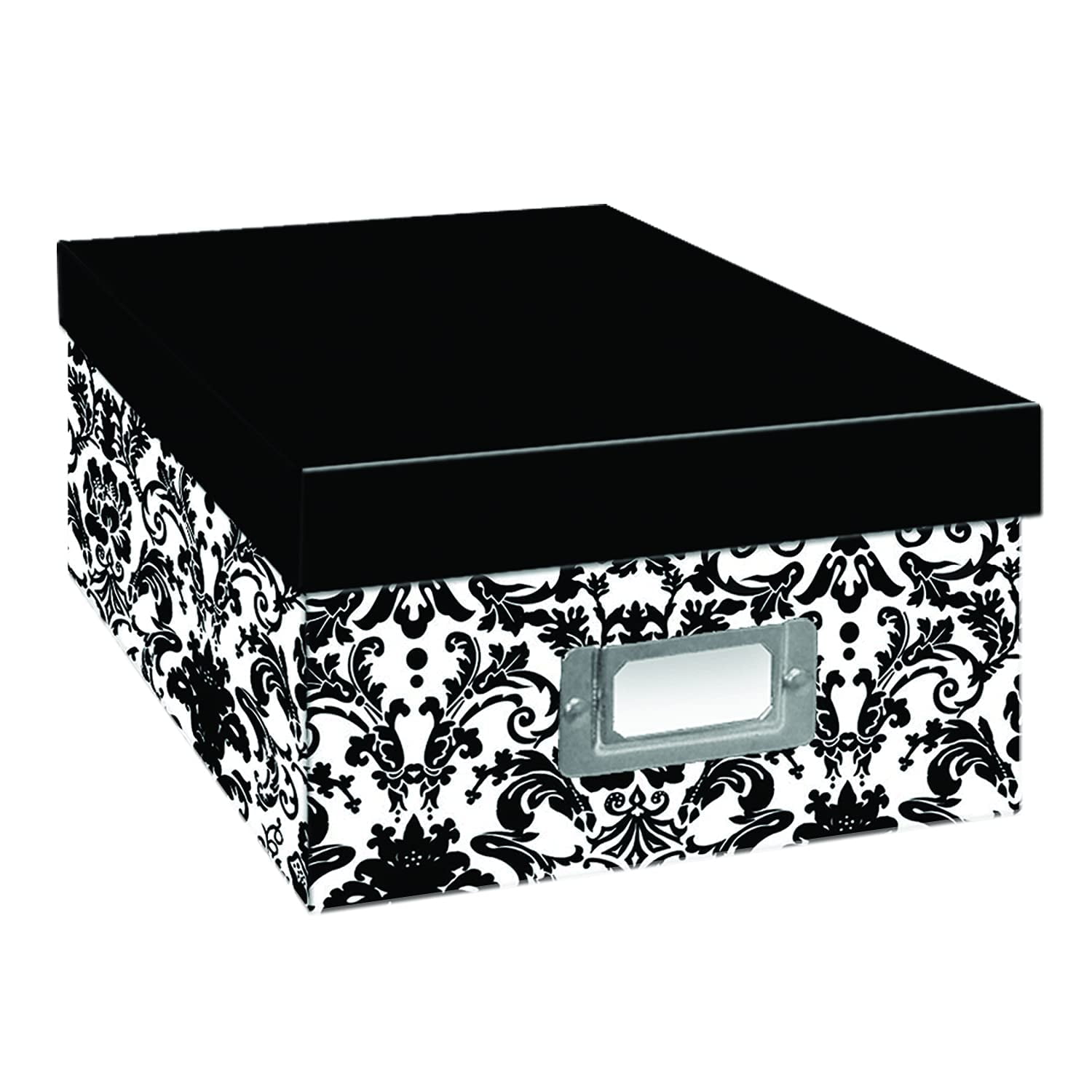 Heavy-Duty Photo/Video Storage Box, Damask Design - Walmart.com