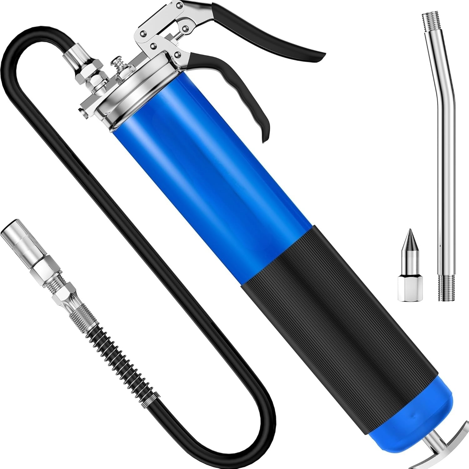 Heavy Duty Pistol Grip Grease Gun, 6000 PSI High Pressure with Extra ...
