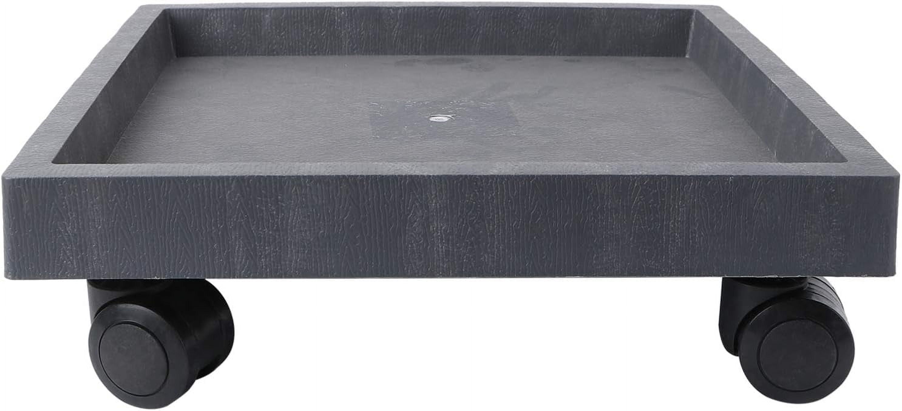 Heavy Duty Plant Caddy, Square Pot Trolley with 360 Degree Rotating ...