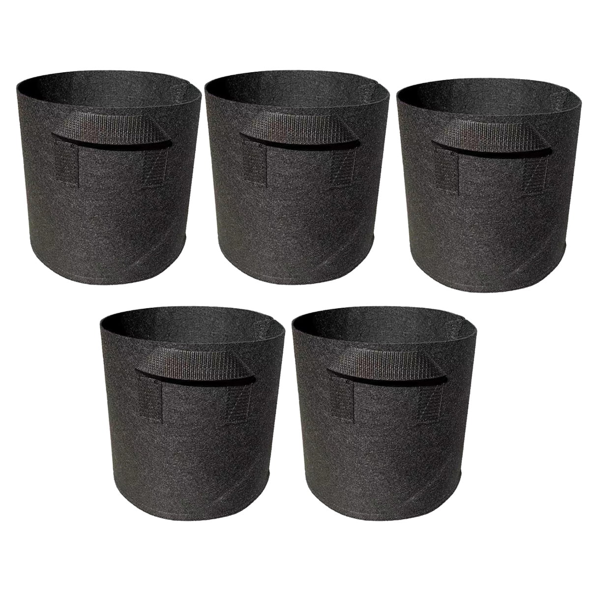 Heavy-Duty Plant Grow Bags, Reusable Garden Grow Bags 5-Pack for ...