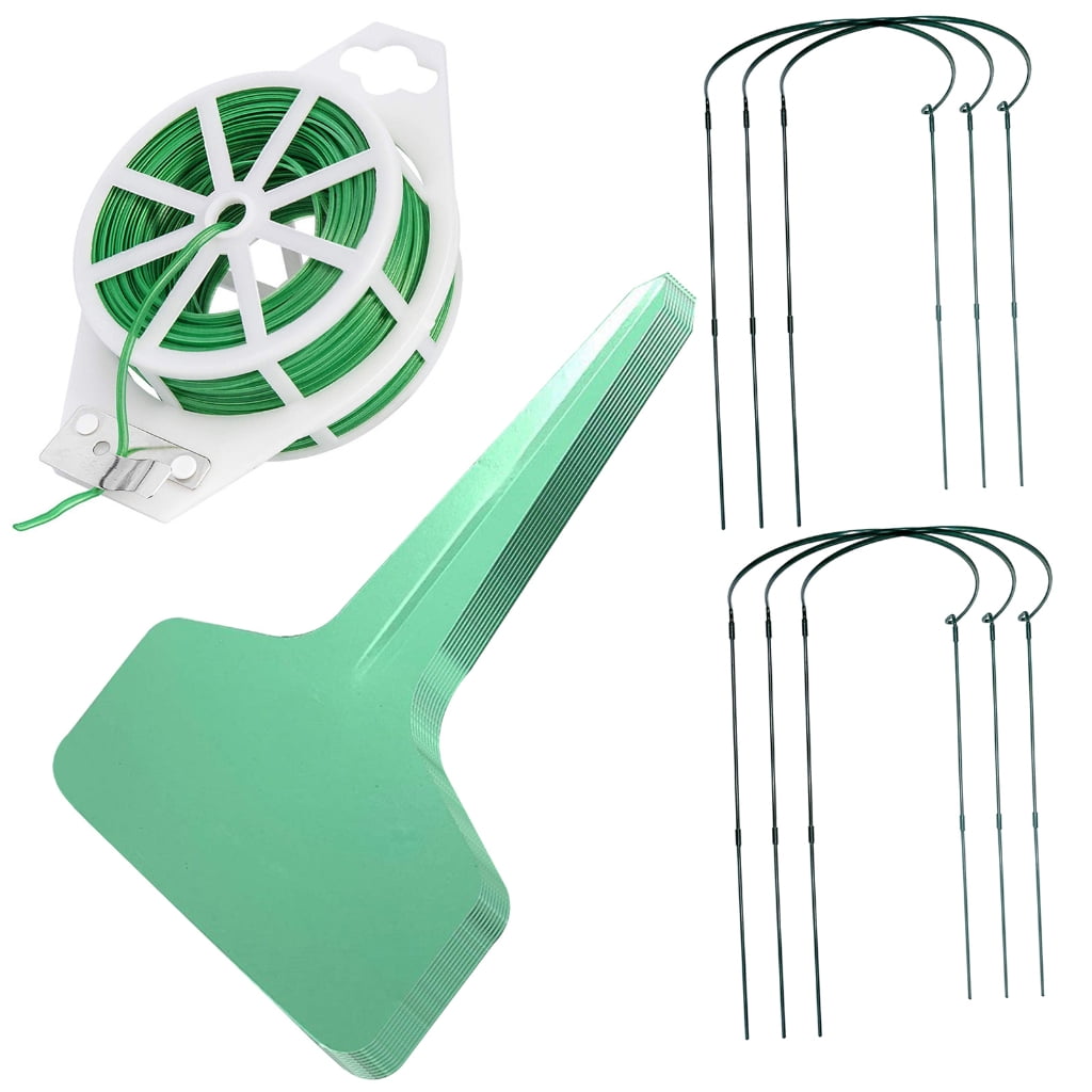 Heavy Duty Plant Support Stakes Set of 6 with Label Stake for Vertical ...