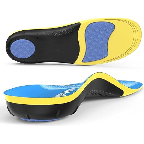 Heavy Duty Plantar Fasciitis Insoles - 220+ lbs High Arch Support ...