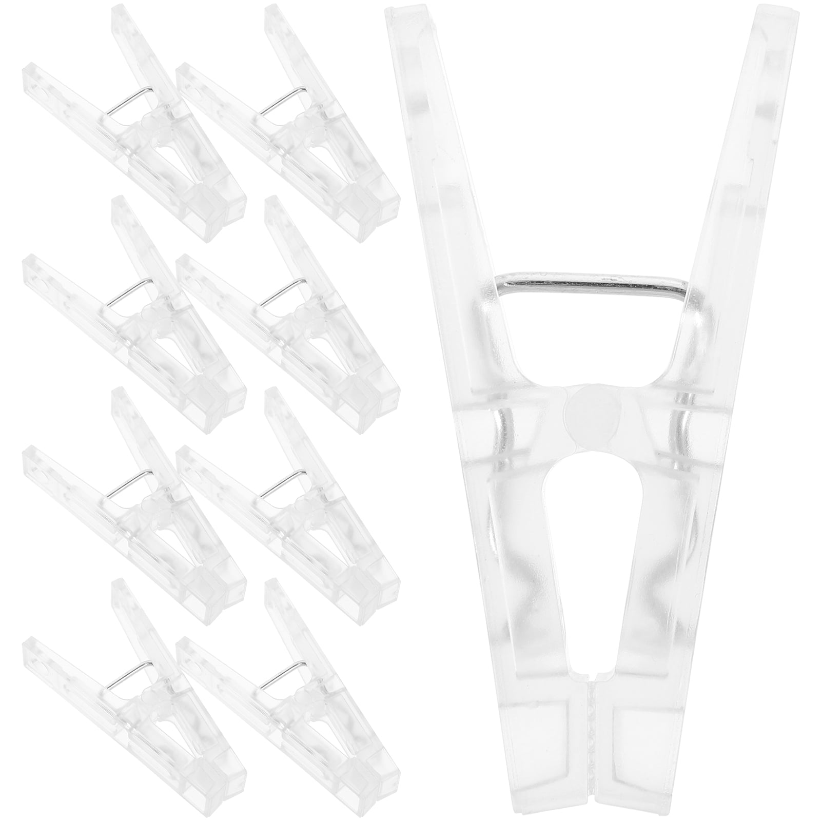 Heavy Duty Plastic Clothespins 10 PCS Underwear Sock Clip Multifunction ...