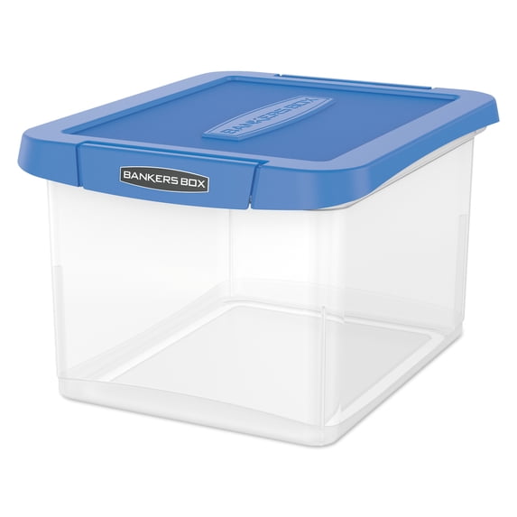 Bankers Box 0086202 Heavy Duty Plastic File Storage 14"x17.38"x10.5 ...