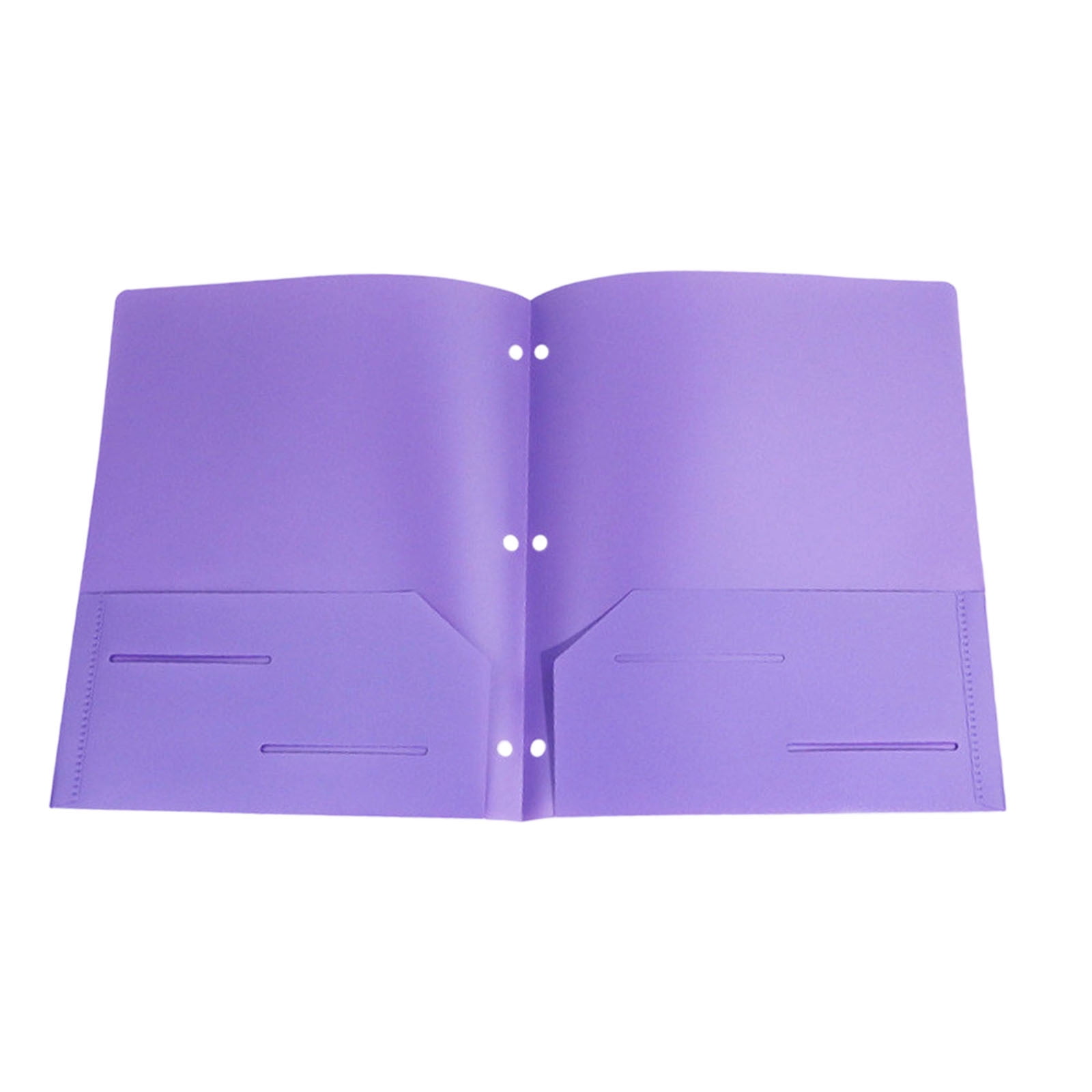 Heavy Duty Plastic Folders With Pockets - 7 Color Letter Size File ...