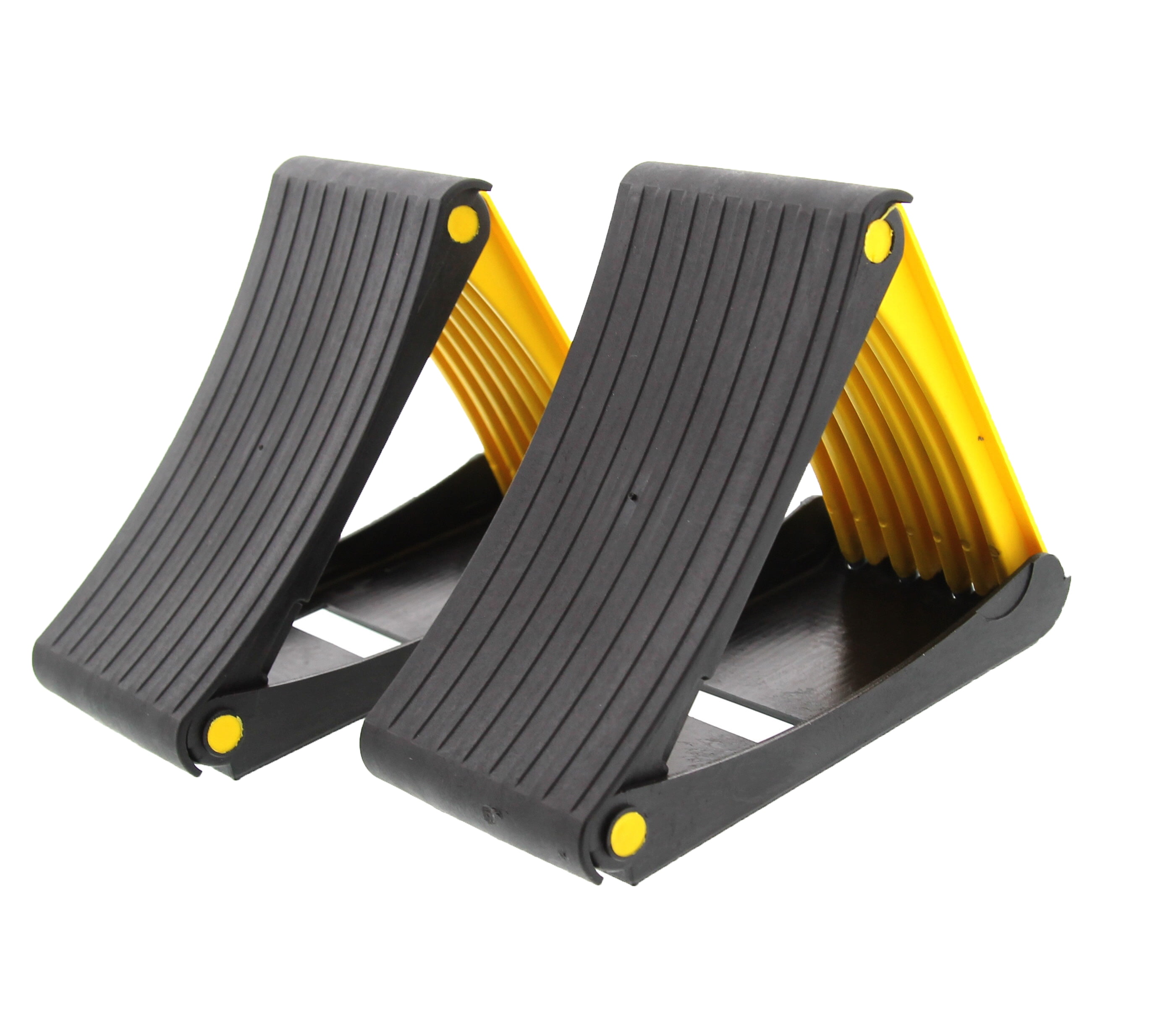 DNA MOTORING 2pcs Wheel Chocks Lightweight Heavy-Duty Hard