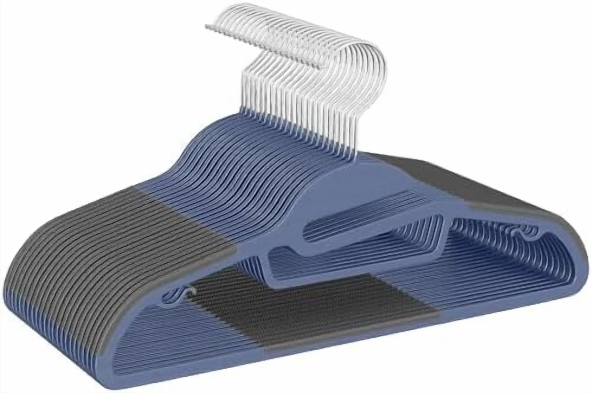 Heavy Duty Plastic Hangers 50 Pack with Non-Slip Design,0.2 Inches ...