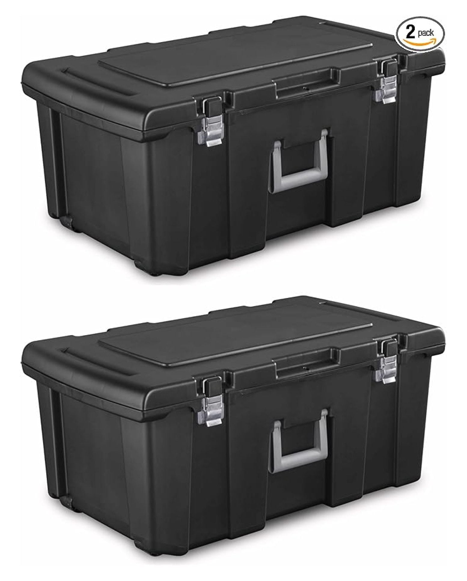 Heavy Duty Plastic Storage Container with Handle and Wheels, Lockable ...