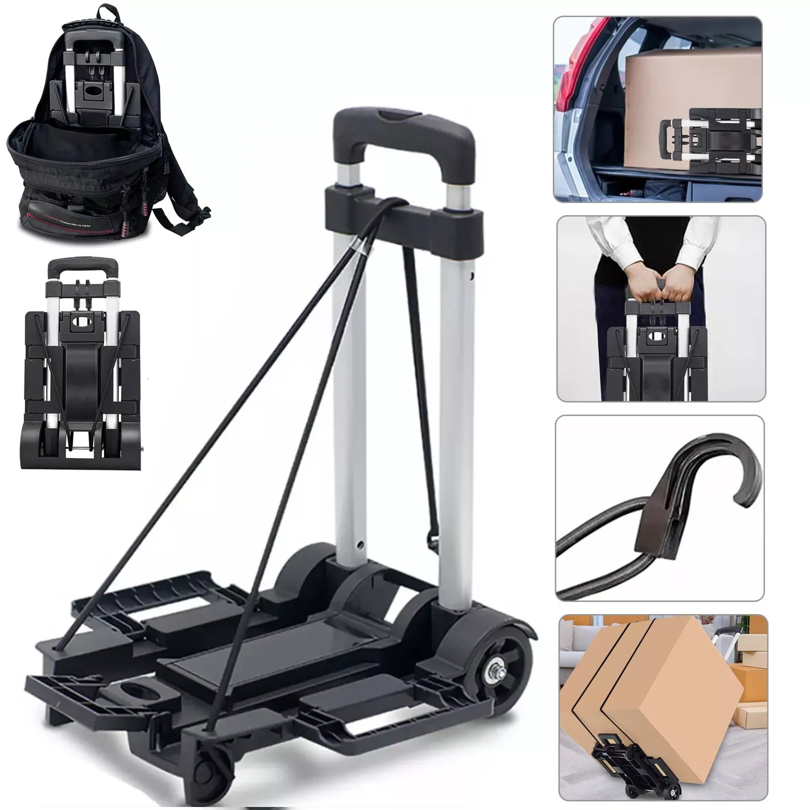 Heavy Duty Platform Cart Dolly Folding Moving Luggage Hand Truck ...