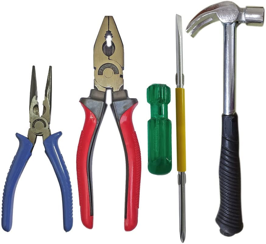 Heavy Duty Plier Claw Hammer 2 In1 | Screwdriver And Nose Plier Set ...