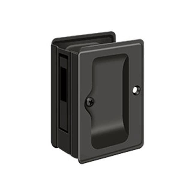 Heavy Duty Pocket Lock Adjutable Sliding Door Receiver, Oil-Rubbed ...
