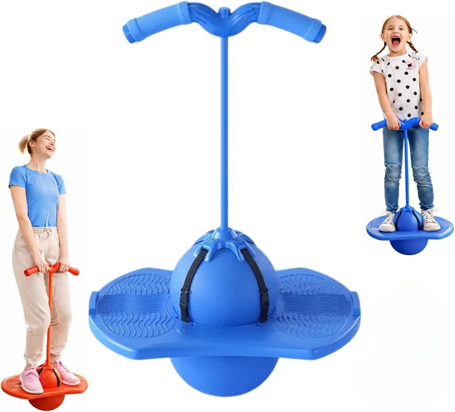 Heavy-Duty Pogo Ball Jumper with Detachable Handle, Explosion-Proof ...