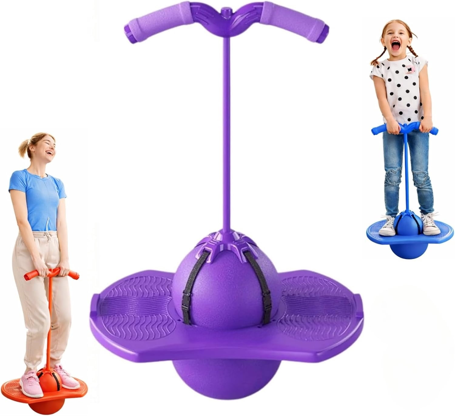 Heavy-Duty Pogo Ball Jumper with Detachable Handle, Explosion-Proof ...