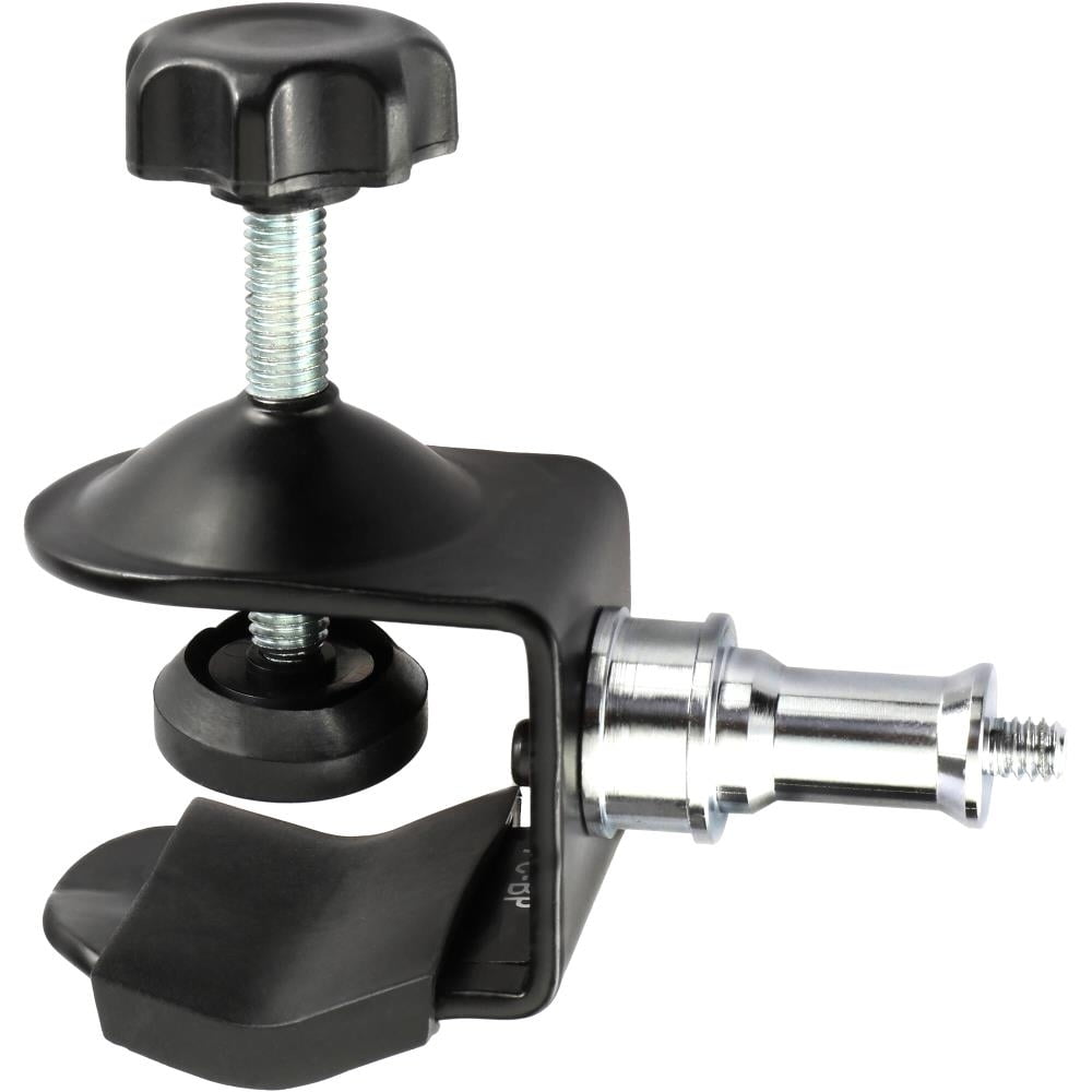 Heavy-Duty Adjustable Pole Clamp with Baby Pin and 1/4"-20 Screw Secure ...