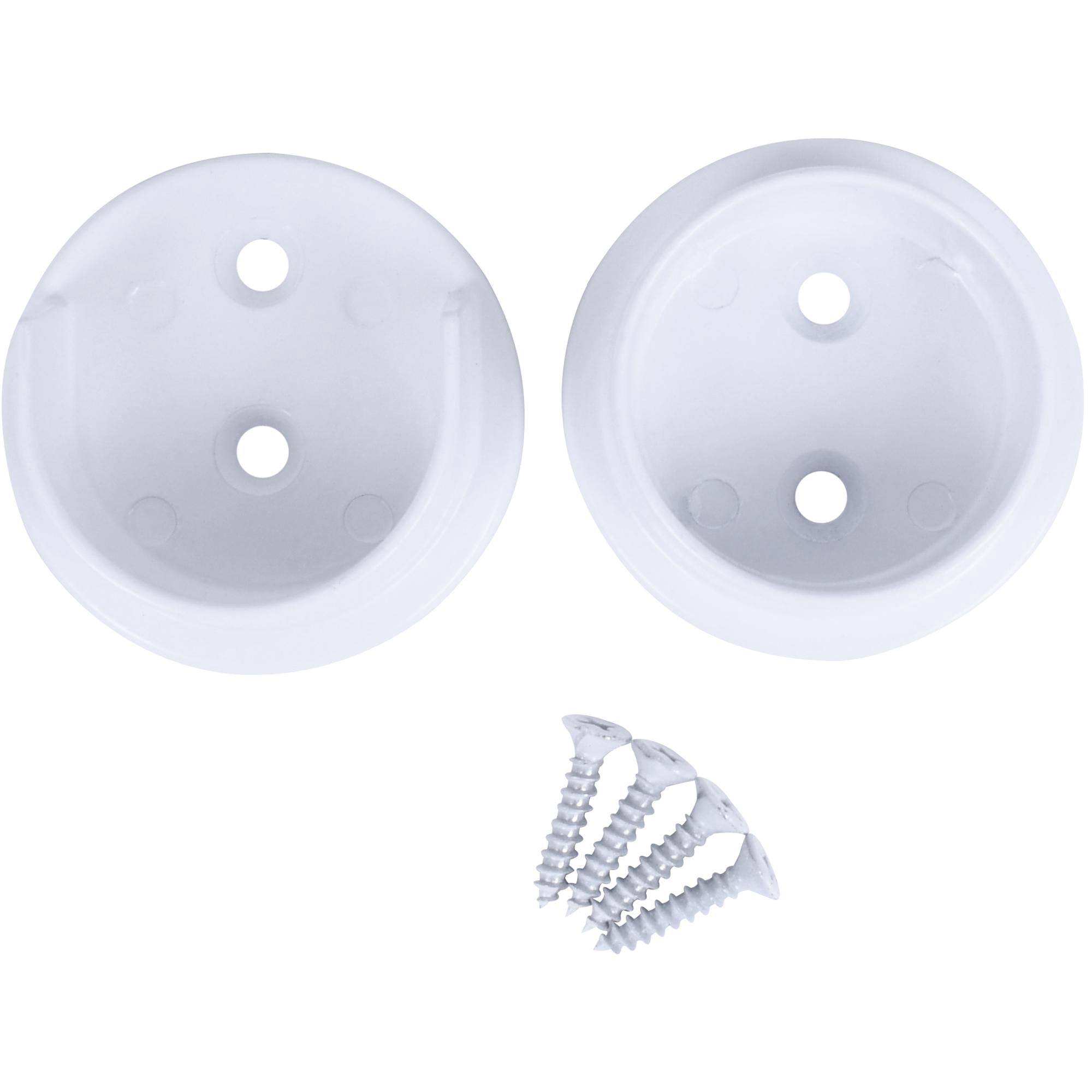 Heavy-Duty Pole Sockets, 2 Holes, White by Stone Harbor Hardware ...