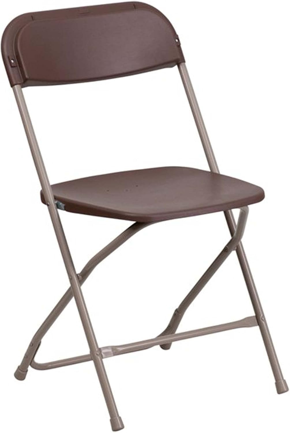 Heavy Duty Poly Plastic Stackable Folding Chairs | Brown | for Event ...