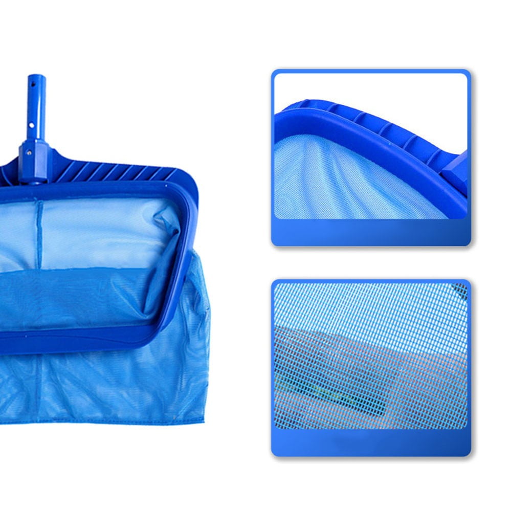 Heavy Duty Pool Skimmer Leaf Rake Net Scooper Fine Mesh Cleaning ...