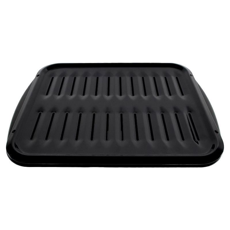 Heavy-Duty Porcelain Broiler Pan & Grill Set - Walmart.com