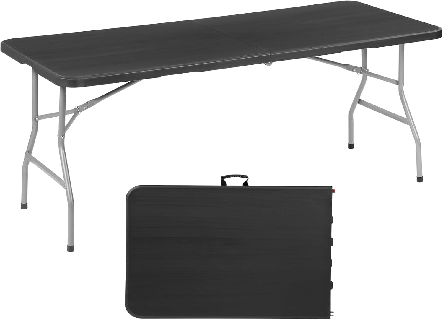 Heavy Duty Portable Folding Table - Plastic Dining Table Indoor Outdoor ...