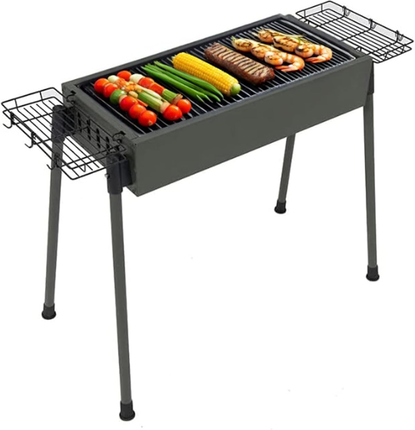 Heavy Duty Portable Steel Movable Charcoal BBQ Grill Patio Classic ...
