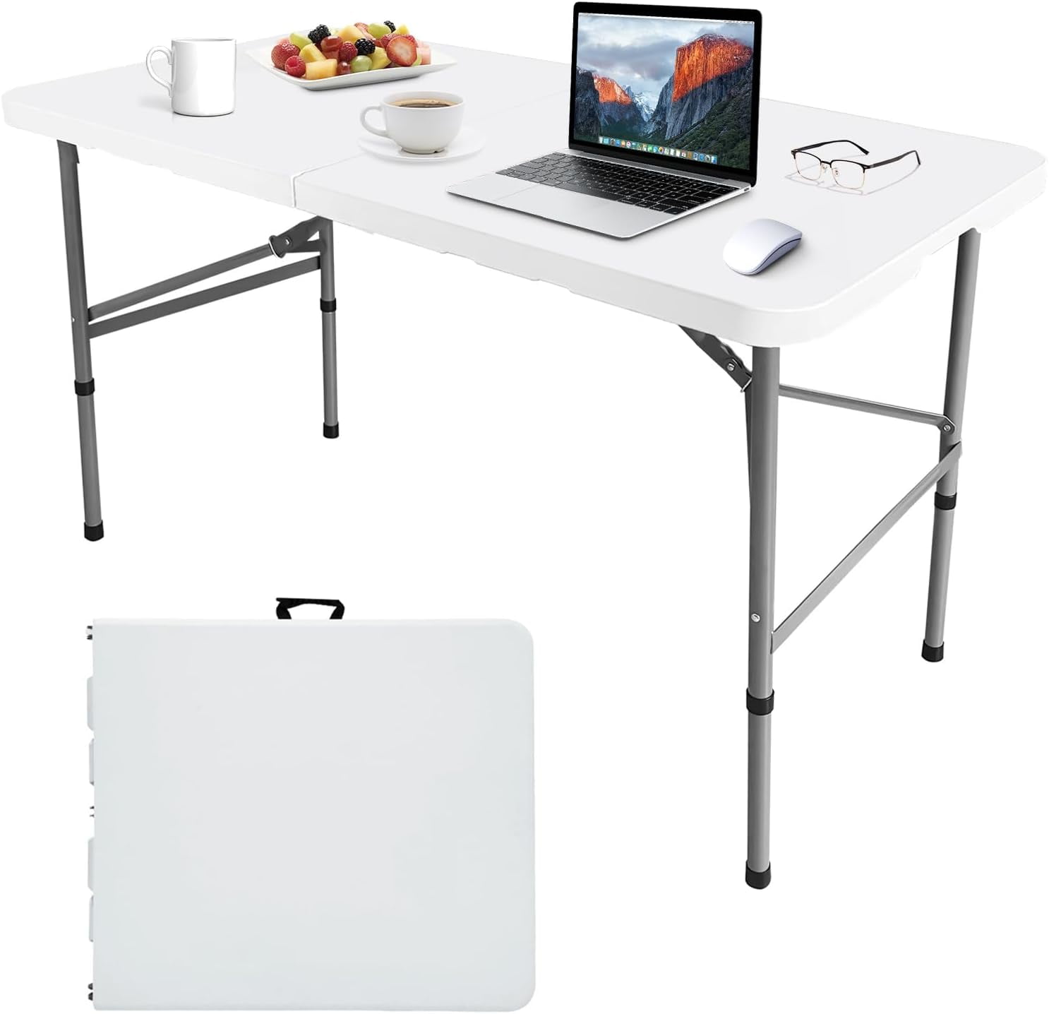 Heavy Duty Portable Table, Folding Table for Indoor & Outdoor Picnic ...