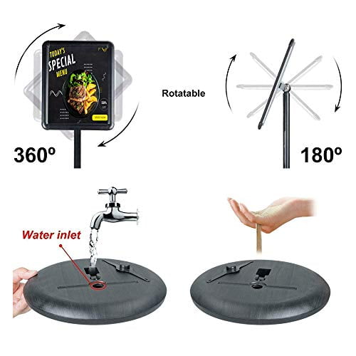 Heavy-Duty Poster Sign Holder Standing Floor Sign Stand 8.5"x11 ...