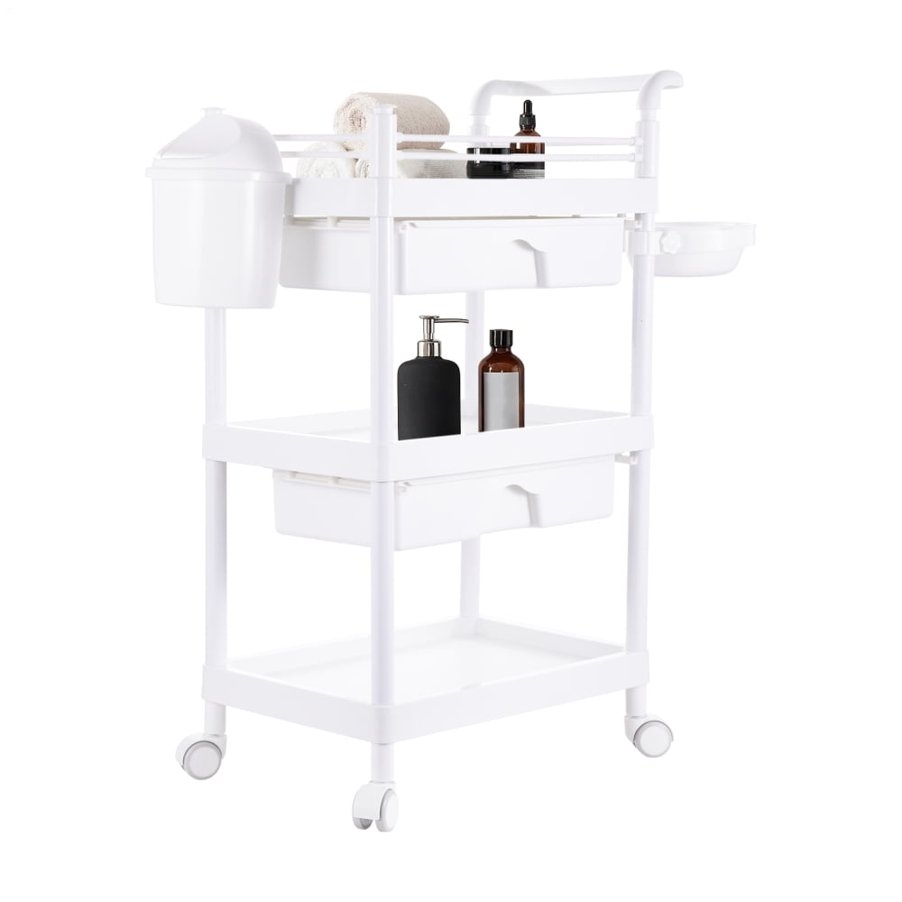 Heavy Duty Postpartum Cart with 360° Silent Wheels, 3-Tier Medical ...