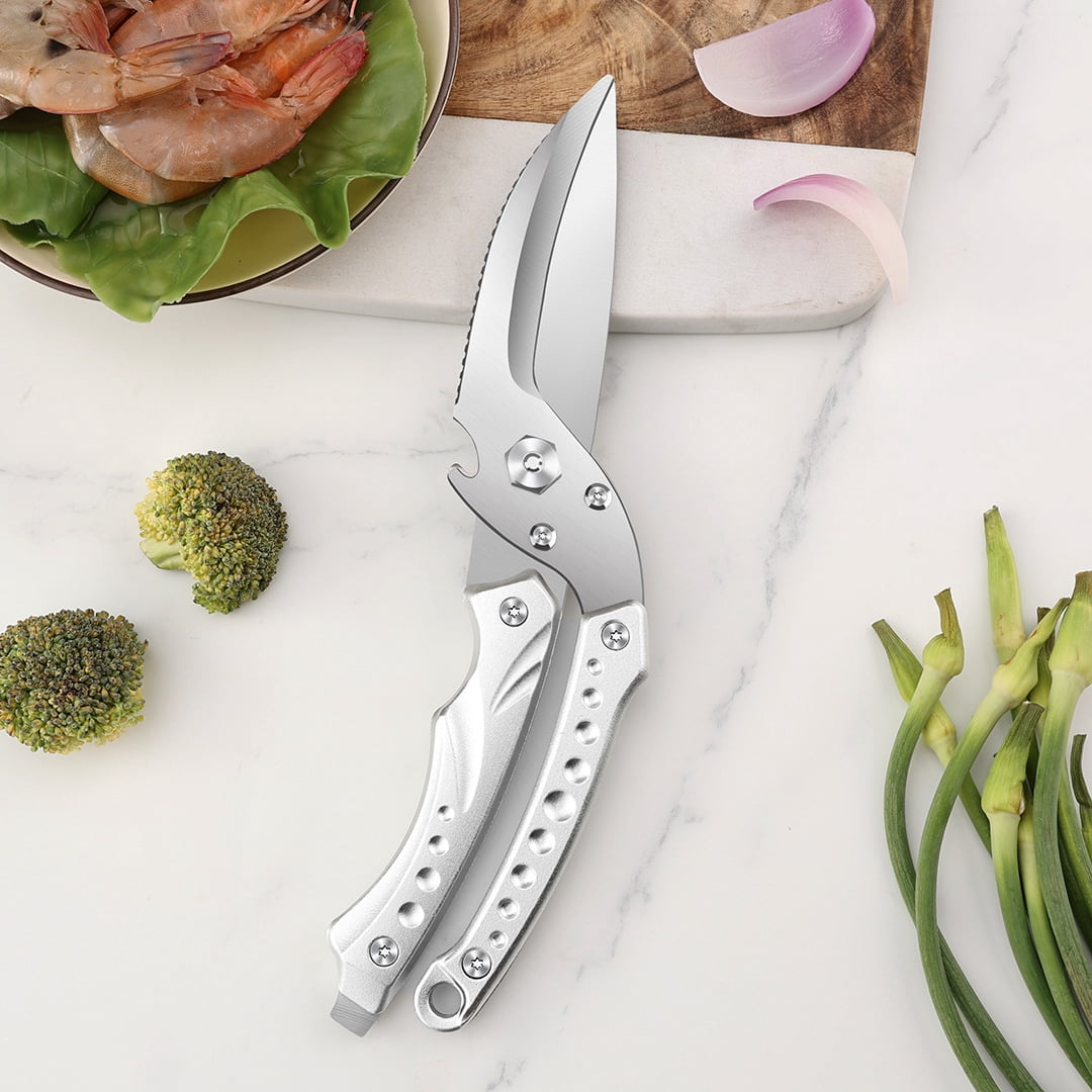 Heavy Duty Poultry Shears - 3CR13 Stainless Steel Kitchen Scissors ...