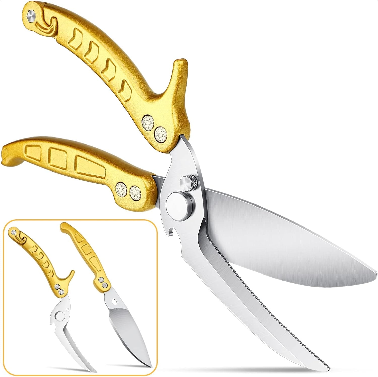 Heavy Duty Poultry Shears - A Must Have Kitchen Shears for Chicken and ...