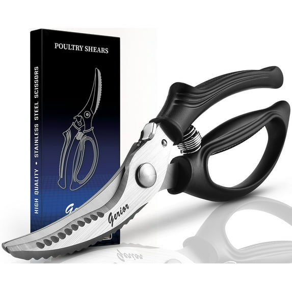 Gerior Heavy Duty Poultry Shears Stainless Steel Kitchen Scissors 9.35 ...