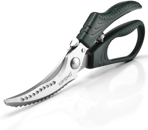 Heavy Duty Poultry Shears, Kitchen Shears with Non-Slip Handle & Safety ...