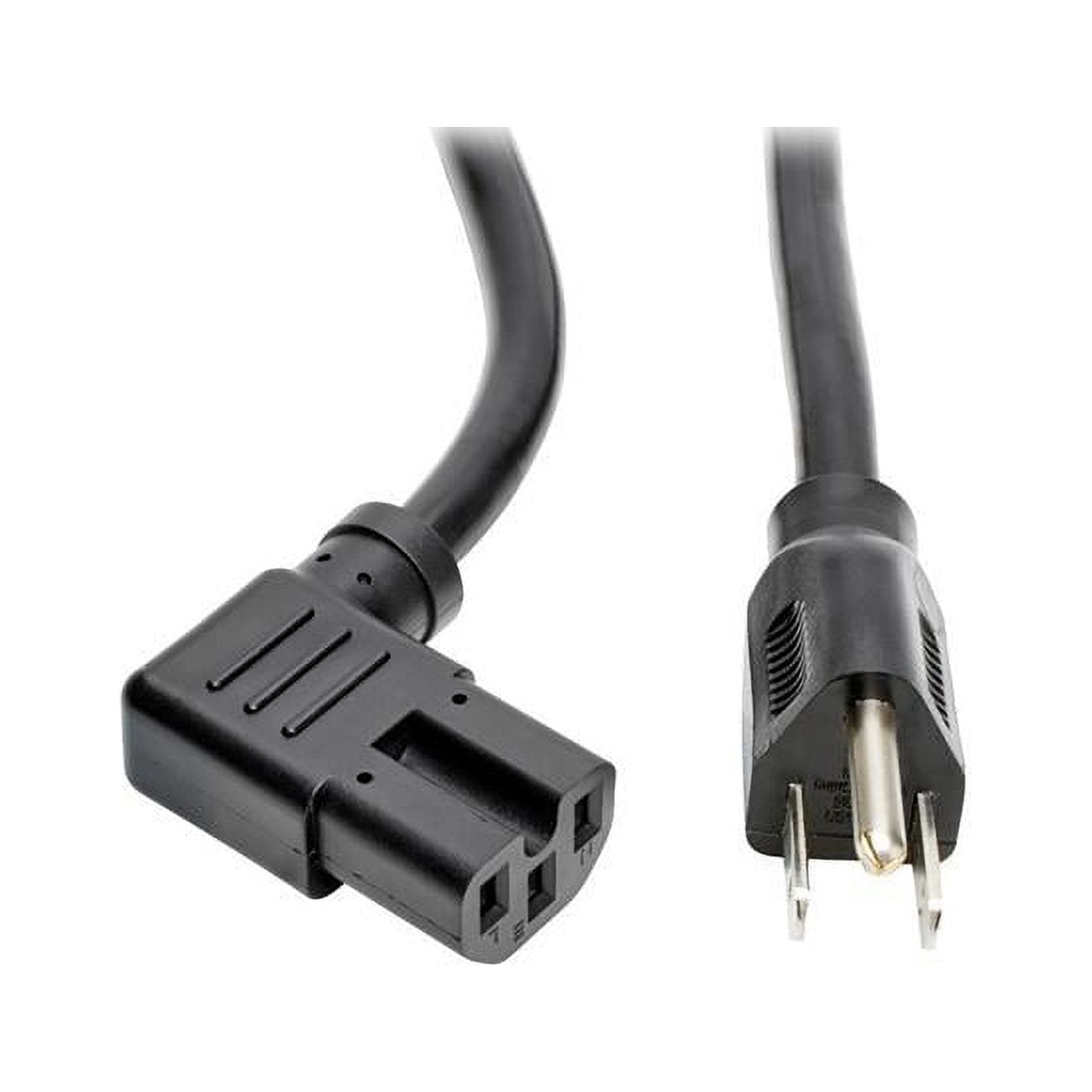 Heavy Duty Power Extension Cord Cable 15A 14 AWG 5-15P to Right-Angle ...