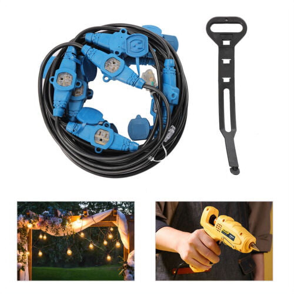 Heavy Duty Power Extension Cord Splitter Multi-plug 65FT 12awg 13 Plugs ...