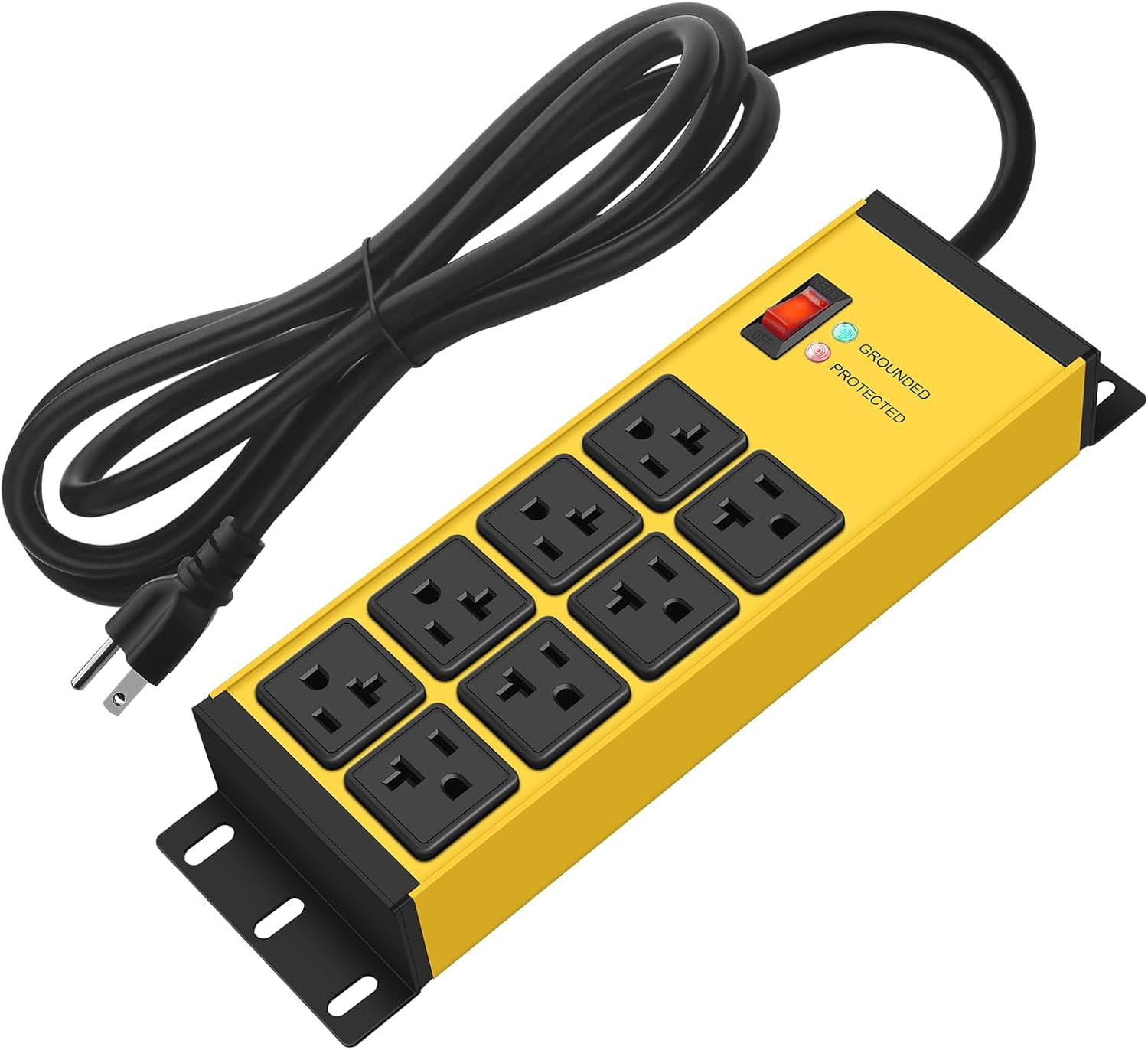 Heavy Duty Power Strip Surge Protector 20Amp, 12 Gauge High Amp ...