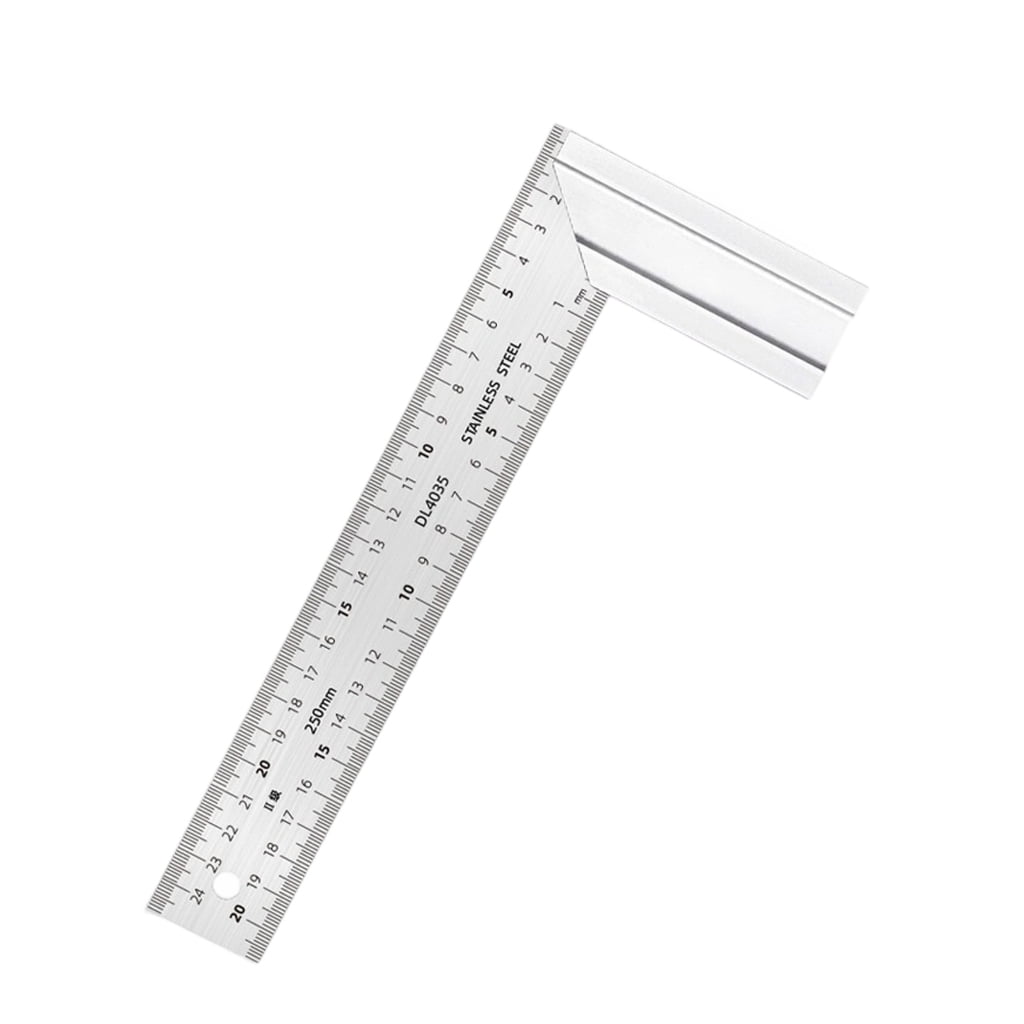 Heavy Duty Precise Stainless Steel Double Scale Right Angled Ruler For ...