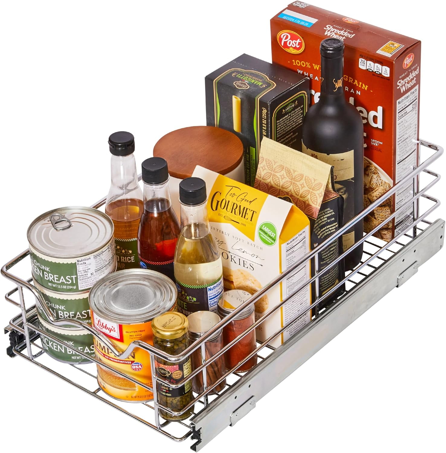 Heavy-Duty Premium Collection Pull Out Cabinet Organizer - Pantry ...