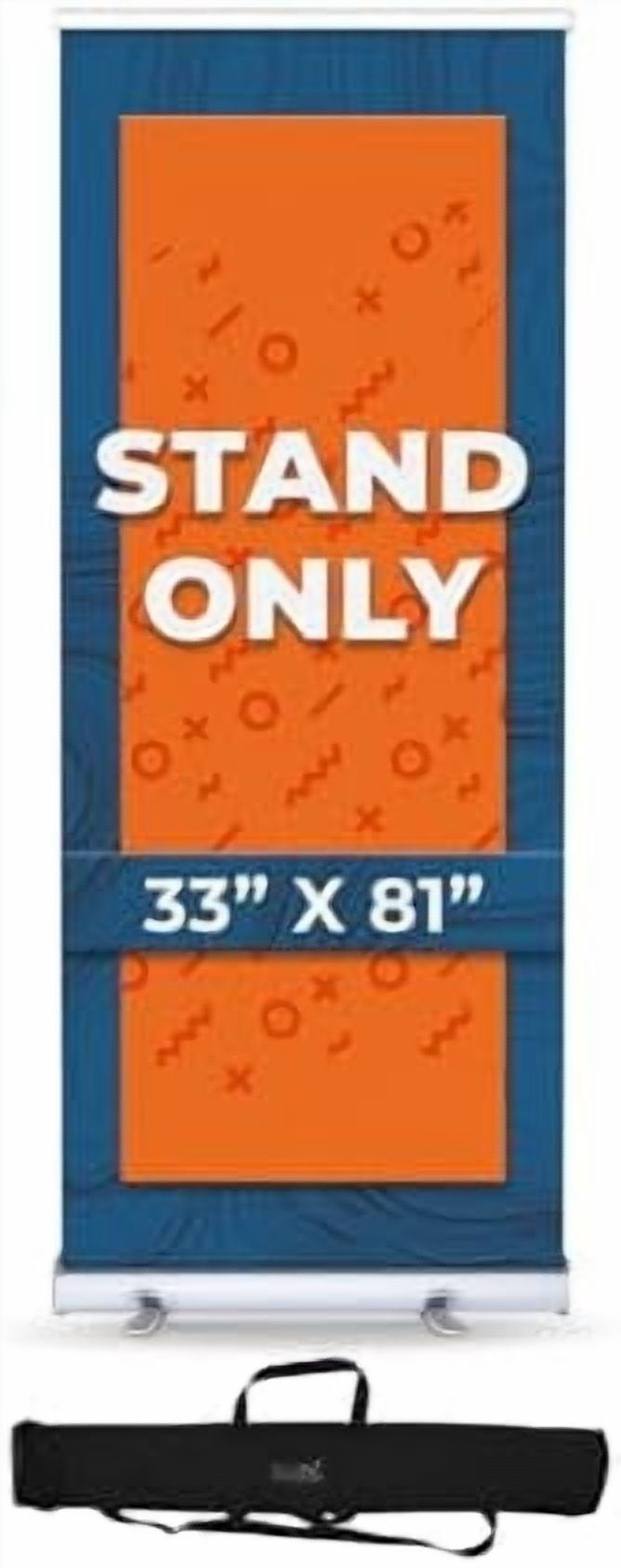 Heavy Duty Premium Retractable Banner Stand with Widened Base and ...
