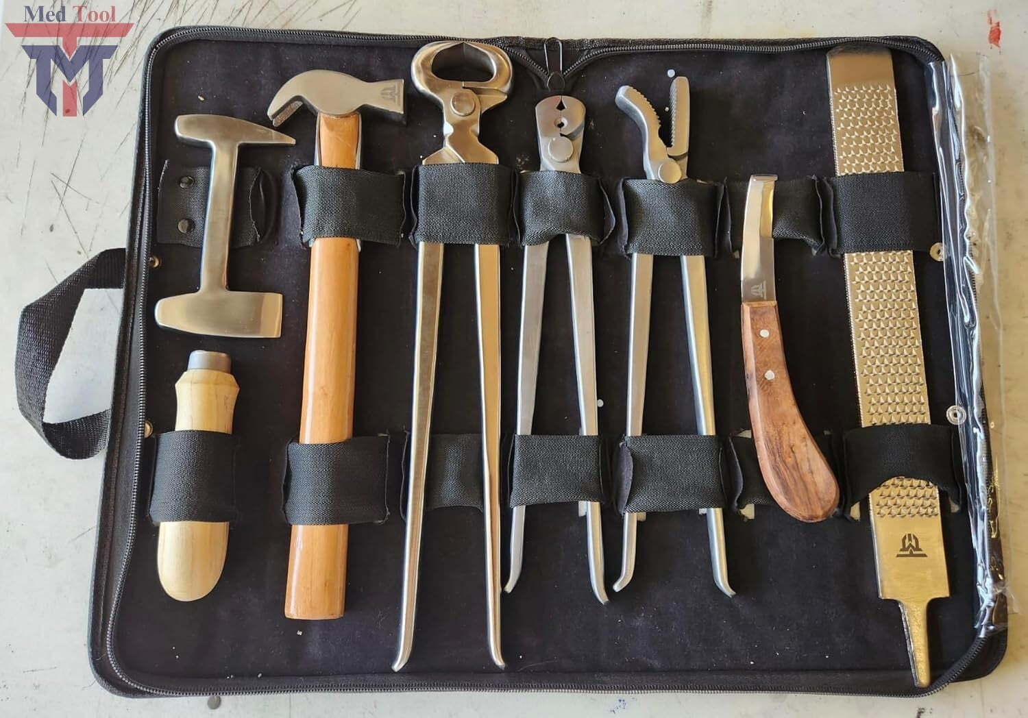 Heavy Duty Professional Horse Care Farrier Tool Kit Hoof Clincher Nipper RASP - Walmart.com