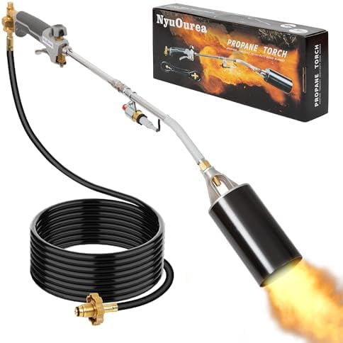 Heavy Duty Propane Torch Weed Burner, 1,800,000 BTU Output with 10FT ...