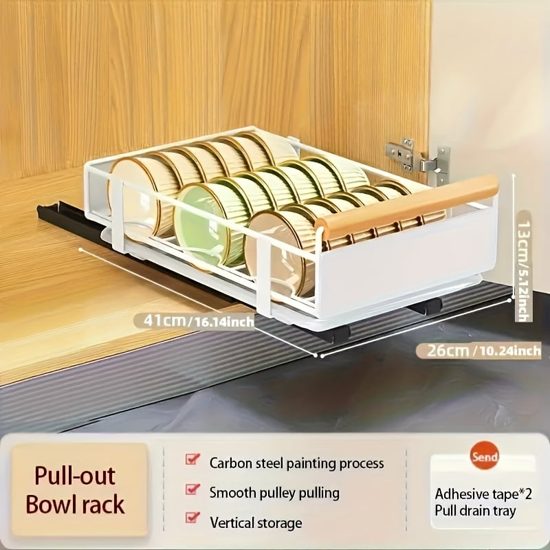 Heavy Duty Pull-Out Cabinet Organizer - Metal Sliding Drawer with ...