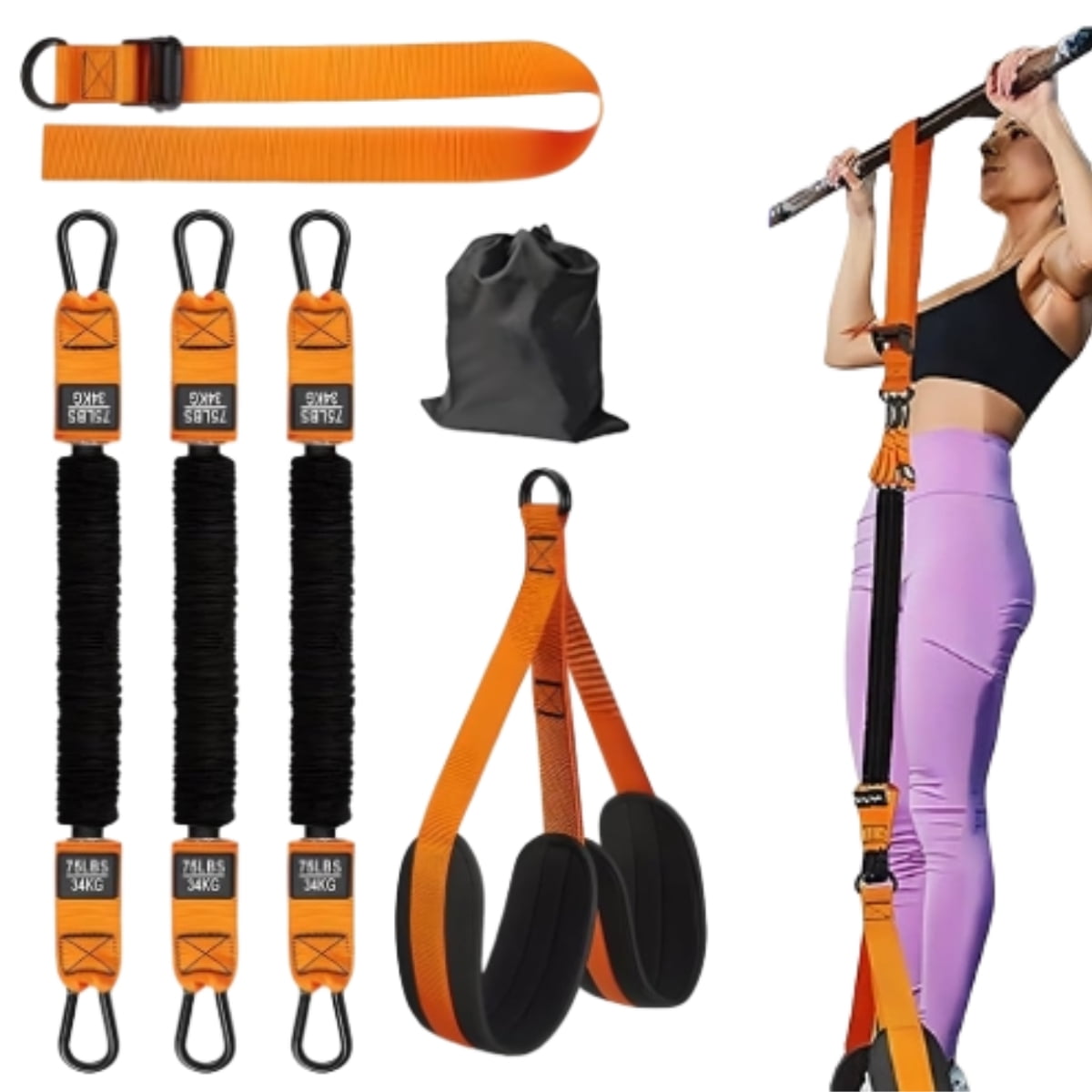 Heavy-Duty Pull Up Workout Band, 2025 New Pull Up Assistance Bands for ...