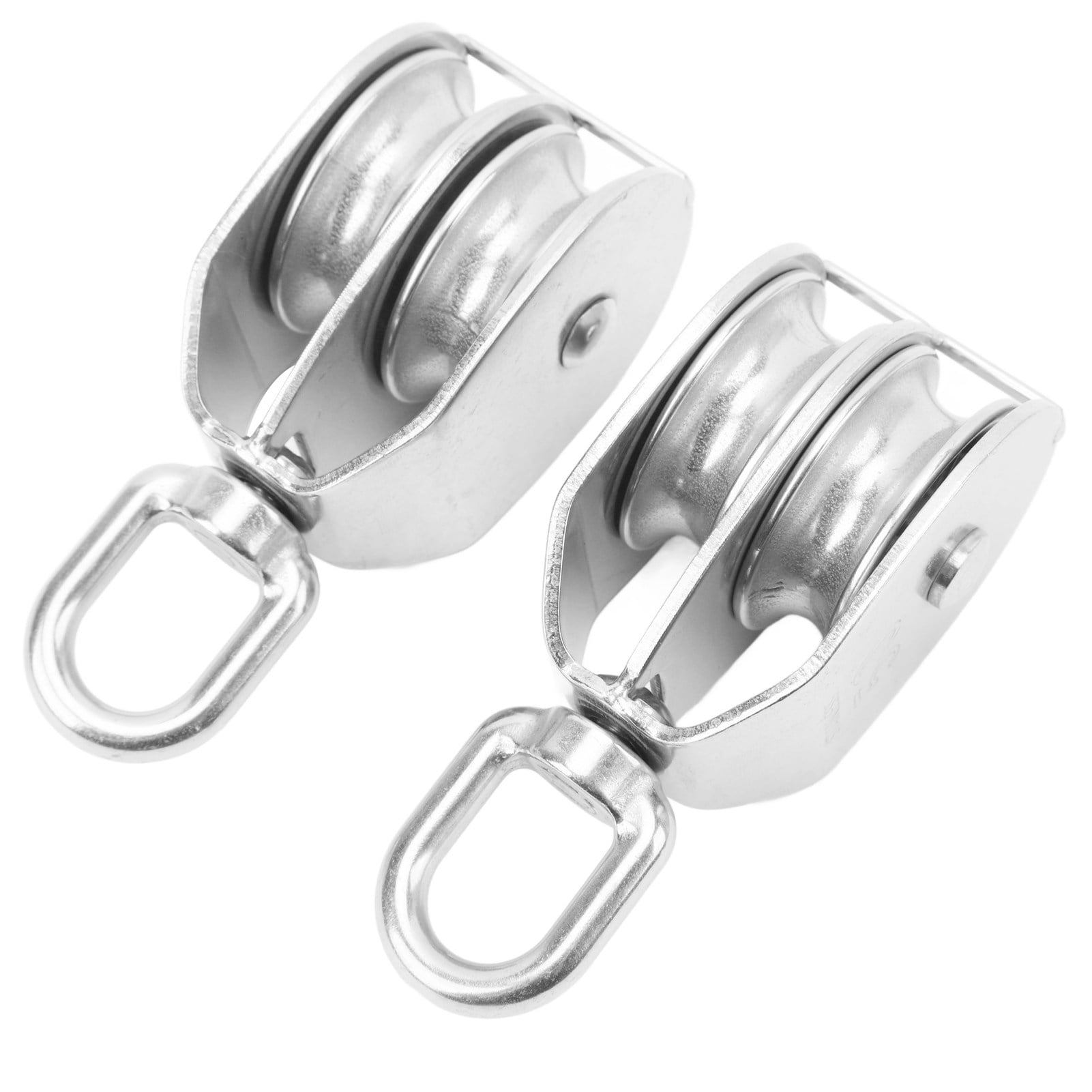 Heavy Duty Pulley Block,Lifting Double Pulley Block,2Pcs Lifting Double ...