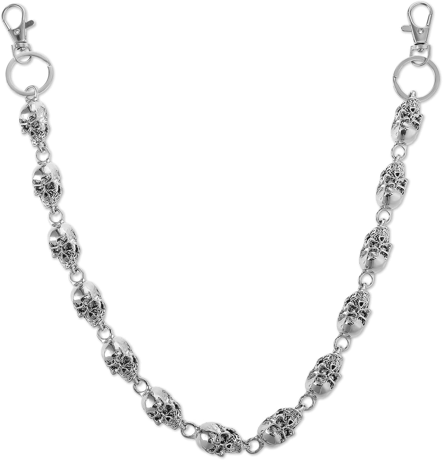 Heavy Duty Punk Pants Chain Wallet Skull Chain Hip Hop Trousers Jeans ...